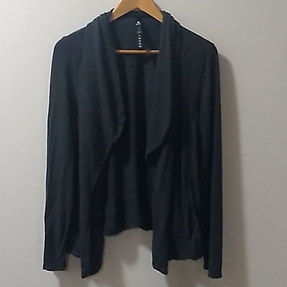 90 Degree By Reflex | Sweaters | 9 Degree By Reflex Open Front Charcoal ...